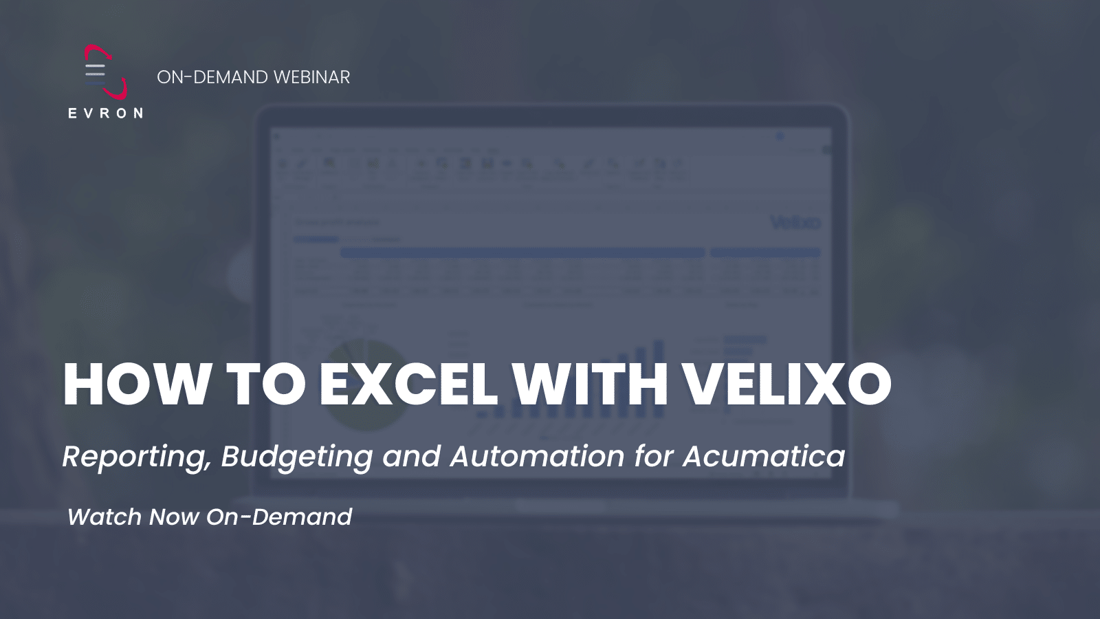 How To Excel With Velixo Reporting Budgeting And Automation For Acumatica Evron Computer Systems